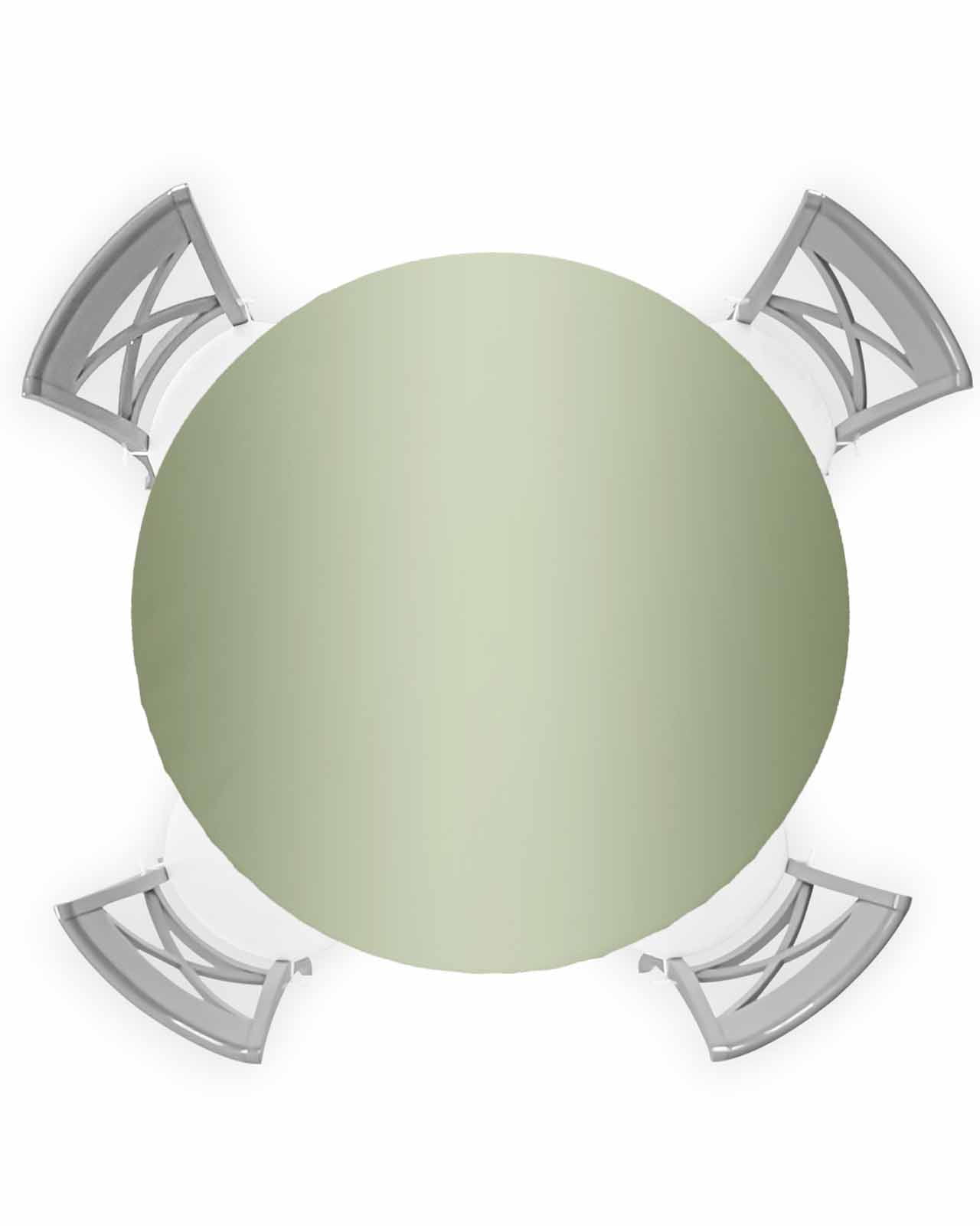 nqOlkjepod Sage Green Ombre Round Tablecloth, Fitted Table Cover with ...