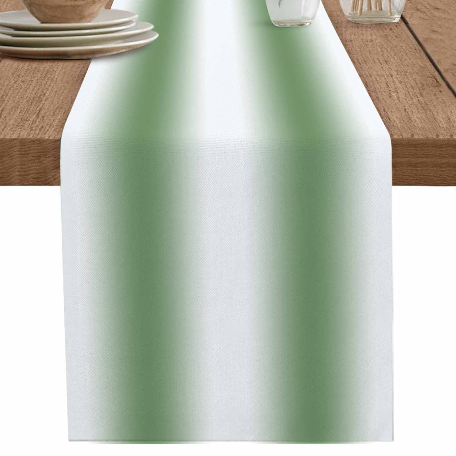 nqOlkjepod Sage Green Ombre Table Runner 72 Inches Long Farmhouse Dress ...