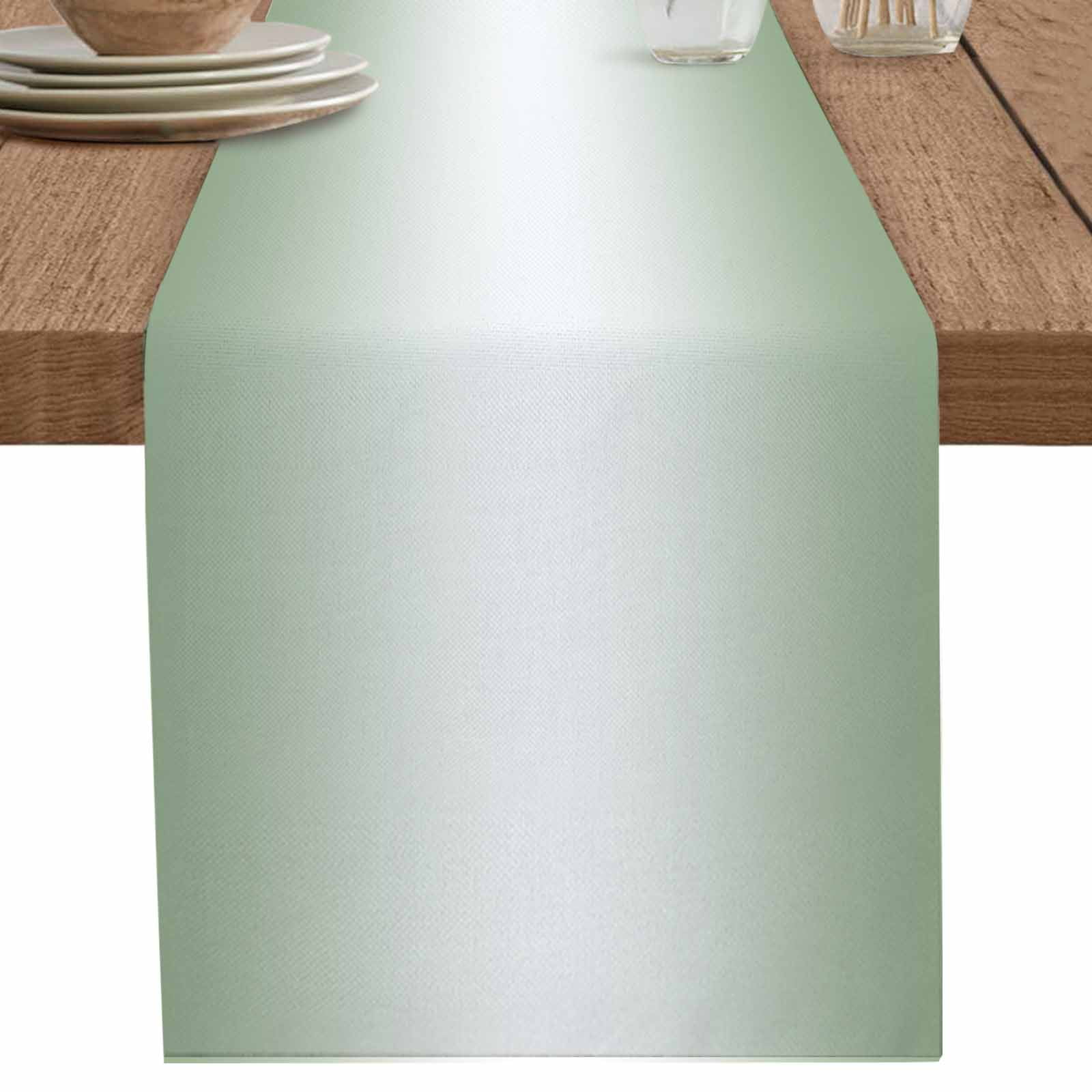 nqOlkjepod Sage Green Ombre Table Runner 72 Inches Long Farmhouse Dress ...