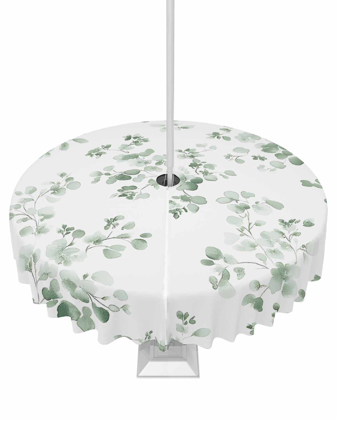 nqOlkjepod Tropical Foliage Outdoor Tablecloth with Umbrella Hole ...