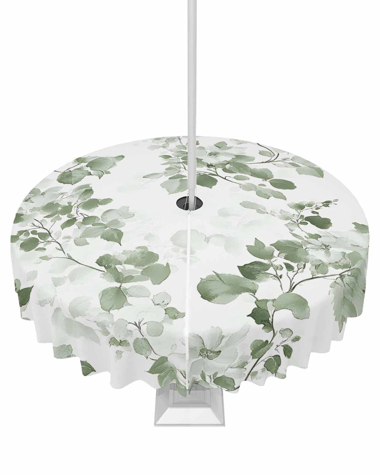 nqOlkjepod Tropical Foliage Outdoor Tablecloth with Umbrella Hole ...