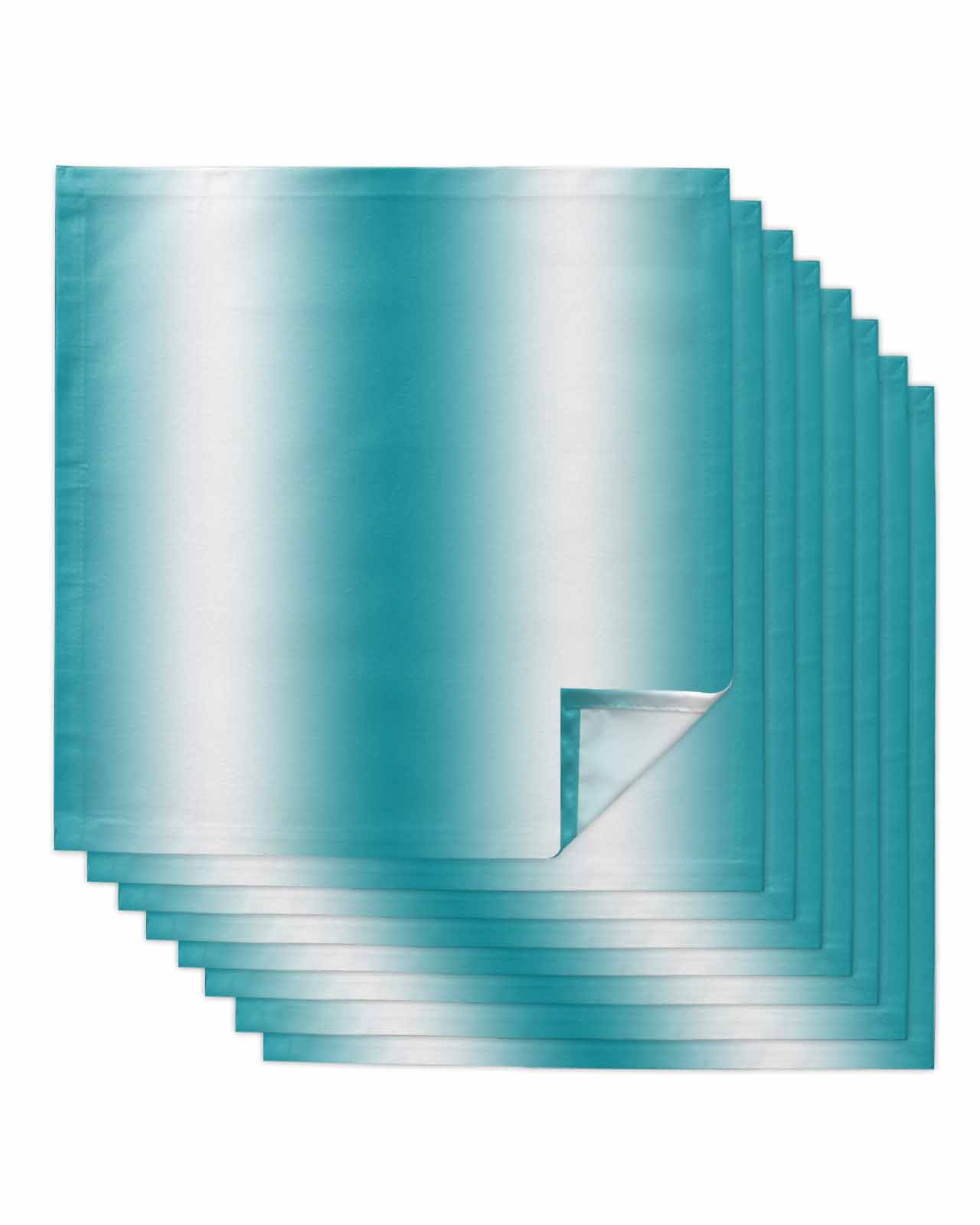nqOlkjepod Turquoise White Ombre Cloth Napkins Set of 8 Reusable Dinner ...