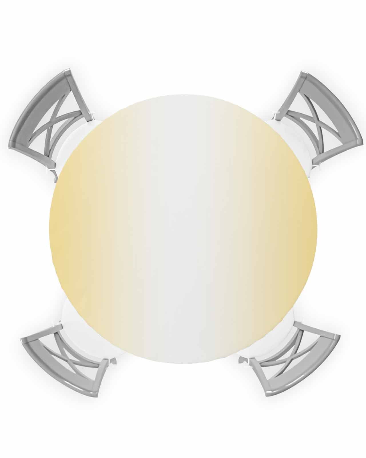 nqOlkjepod Yellow Ombre Round Tablecloth, Fitted Table Cover with ...