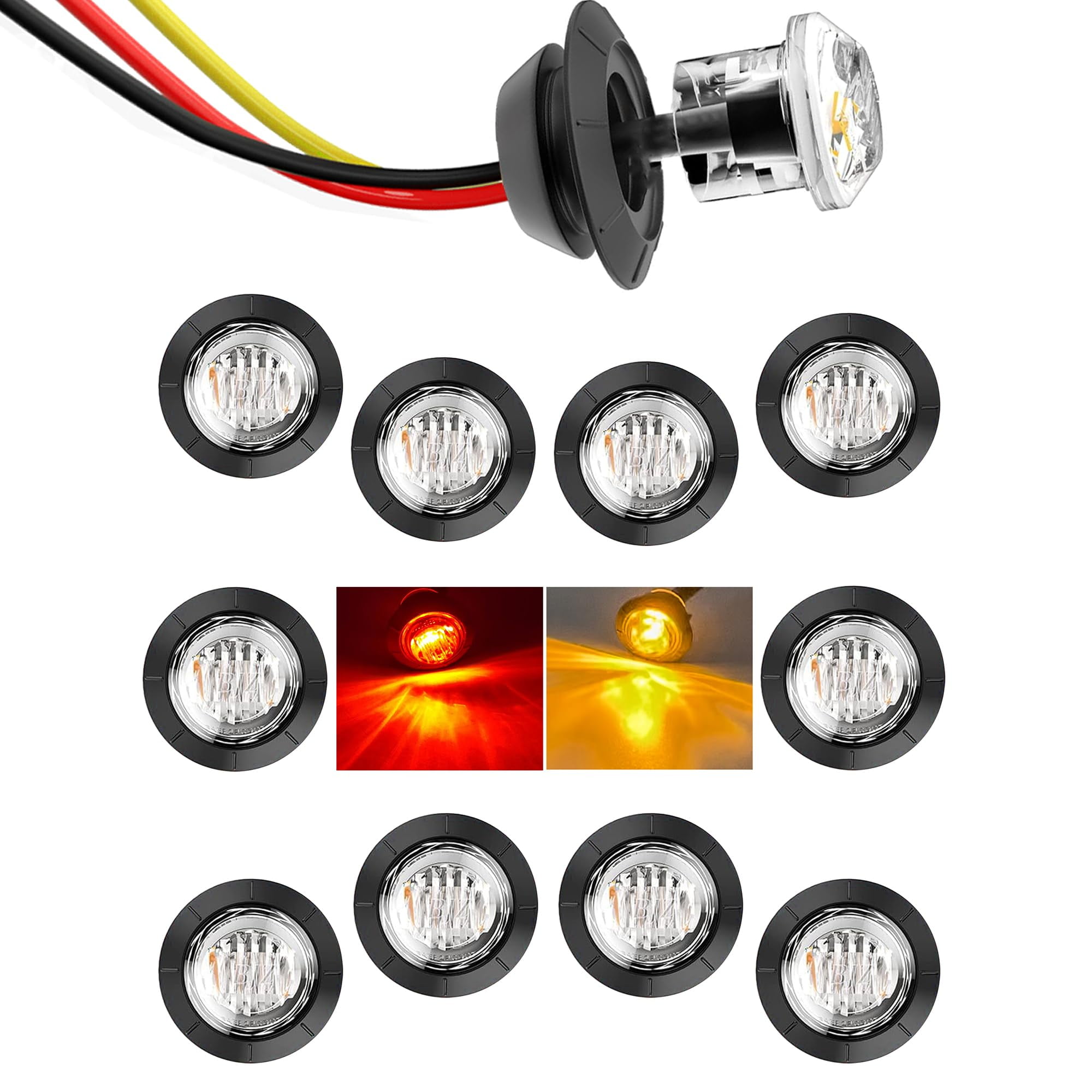 nsautolighting 12pcs White LED RRF12 Interior Lights Bulb Ford ...