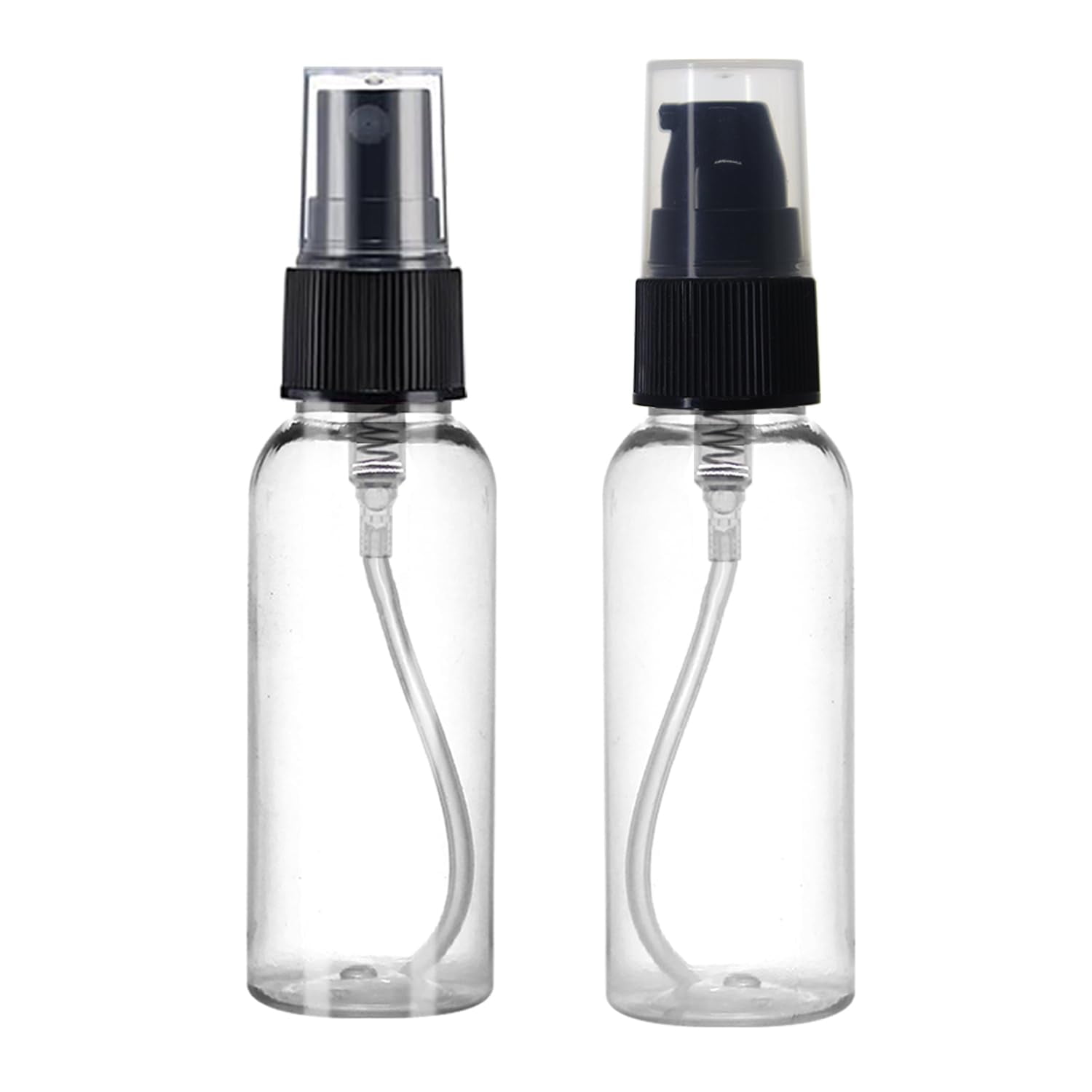 nsb herbals Combo Of 230 ml Clear Plastic Empty Fine Mist Spray Black ...