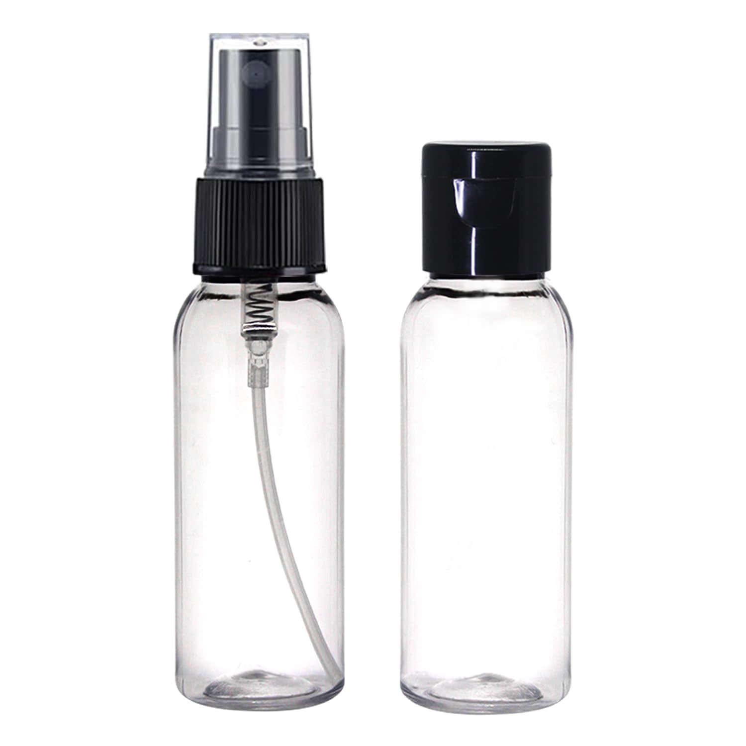 nsb herbals Combo Of 250 ml Plastic Empty Black Flip Top Cap Black Fine Mist Spray Bottle ...