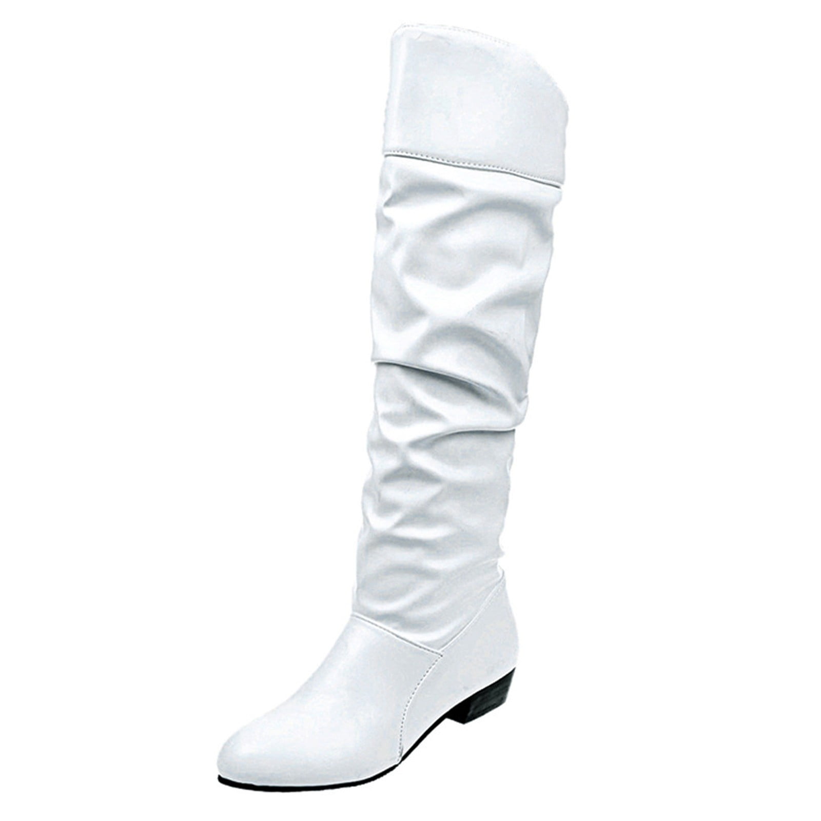 nsendm Female Shoes Adult Thigh High Boots for Women Color Solid Boots ...