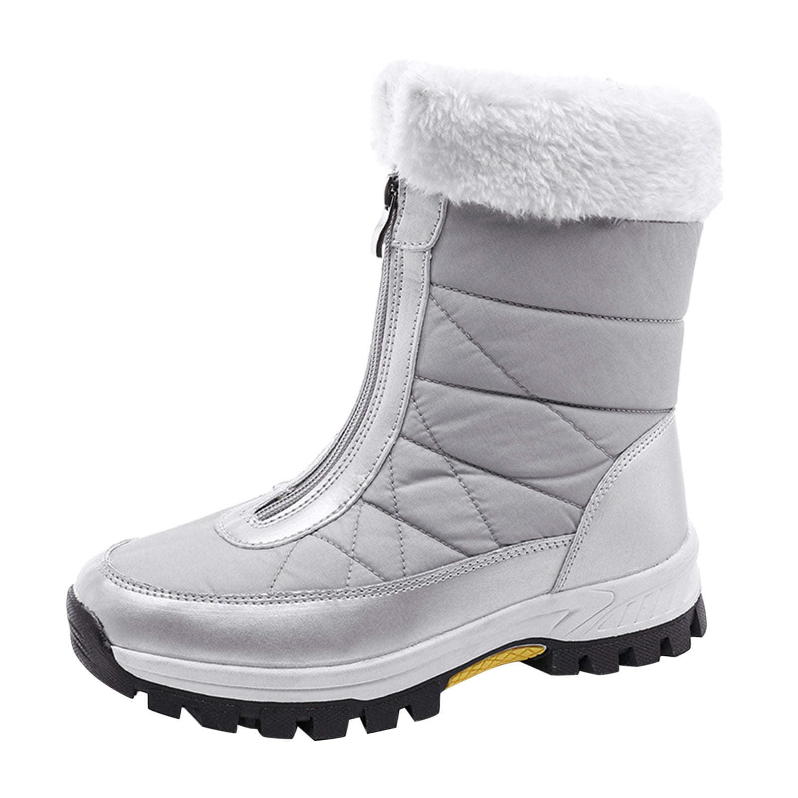 nsendm Female Shoes Adult Wide Width Snow Boots for Women plus Size ...
