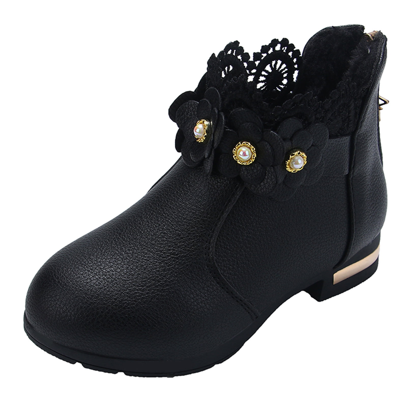 nsendm Female Shoes Big Kid Boots Toddler 5 Strap M Boot Snow Boots for ...
