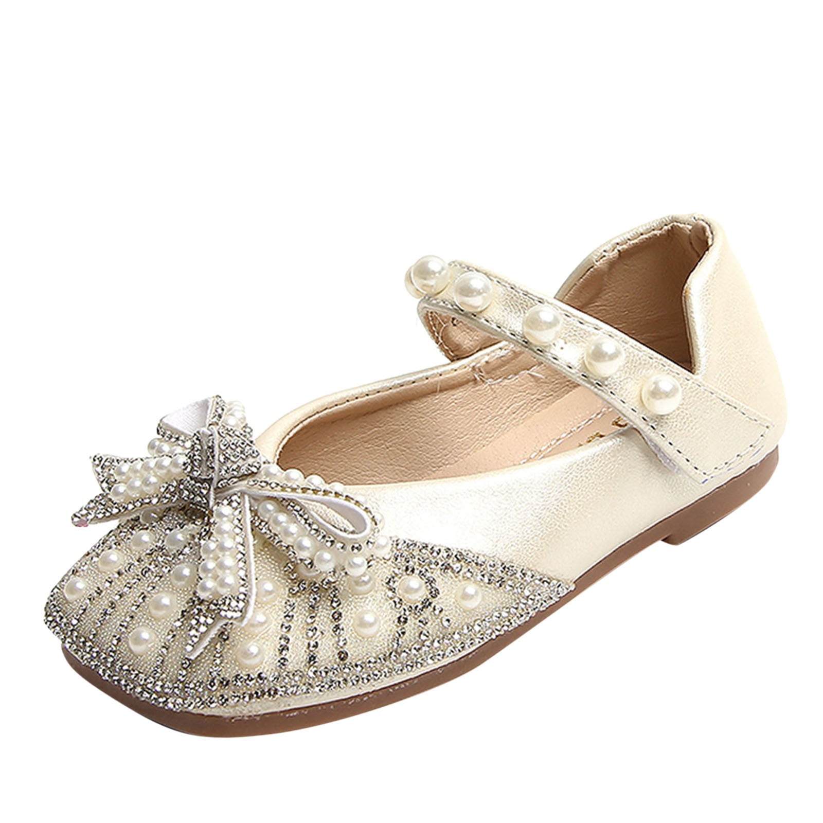 nsendm Female Shoes Big Kid Girls Boots Size 9 Casual Shoes Shiny Pearl ...