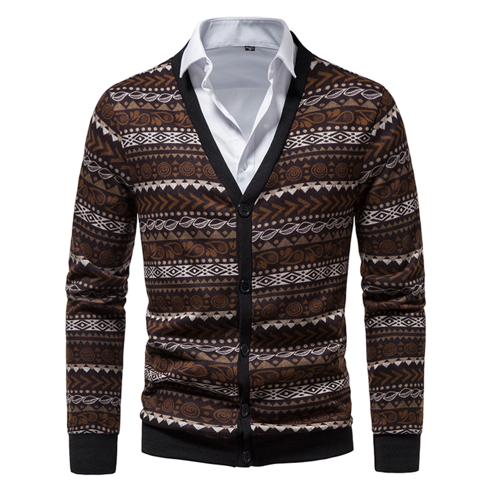 nsendm Mens Cardigan Sweaters with Buttons,Mens Casual Shawl Collar ...