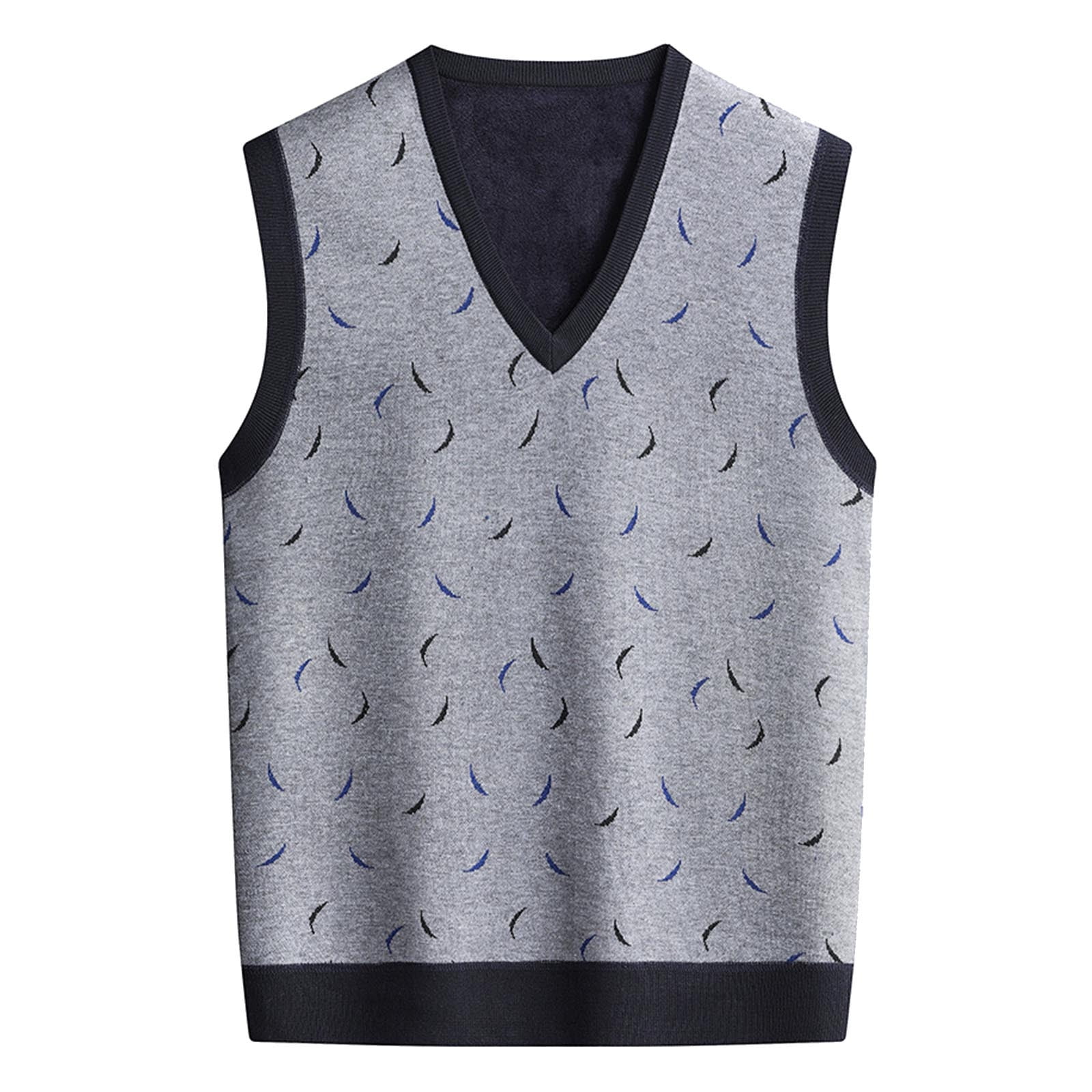 nsendm V Neck Sweater Vest Men Big and Tall,Men's Half Turtleneck ...