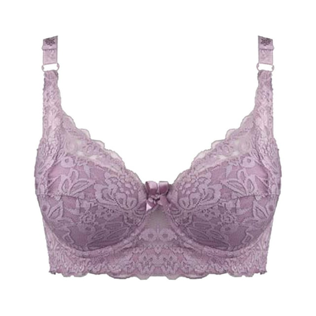 nsendm Women Full Cup Thin Underwear Small Bra Plus Size Wireless Lace Bra Cover B C D Cup Large ...