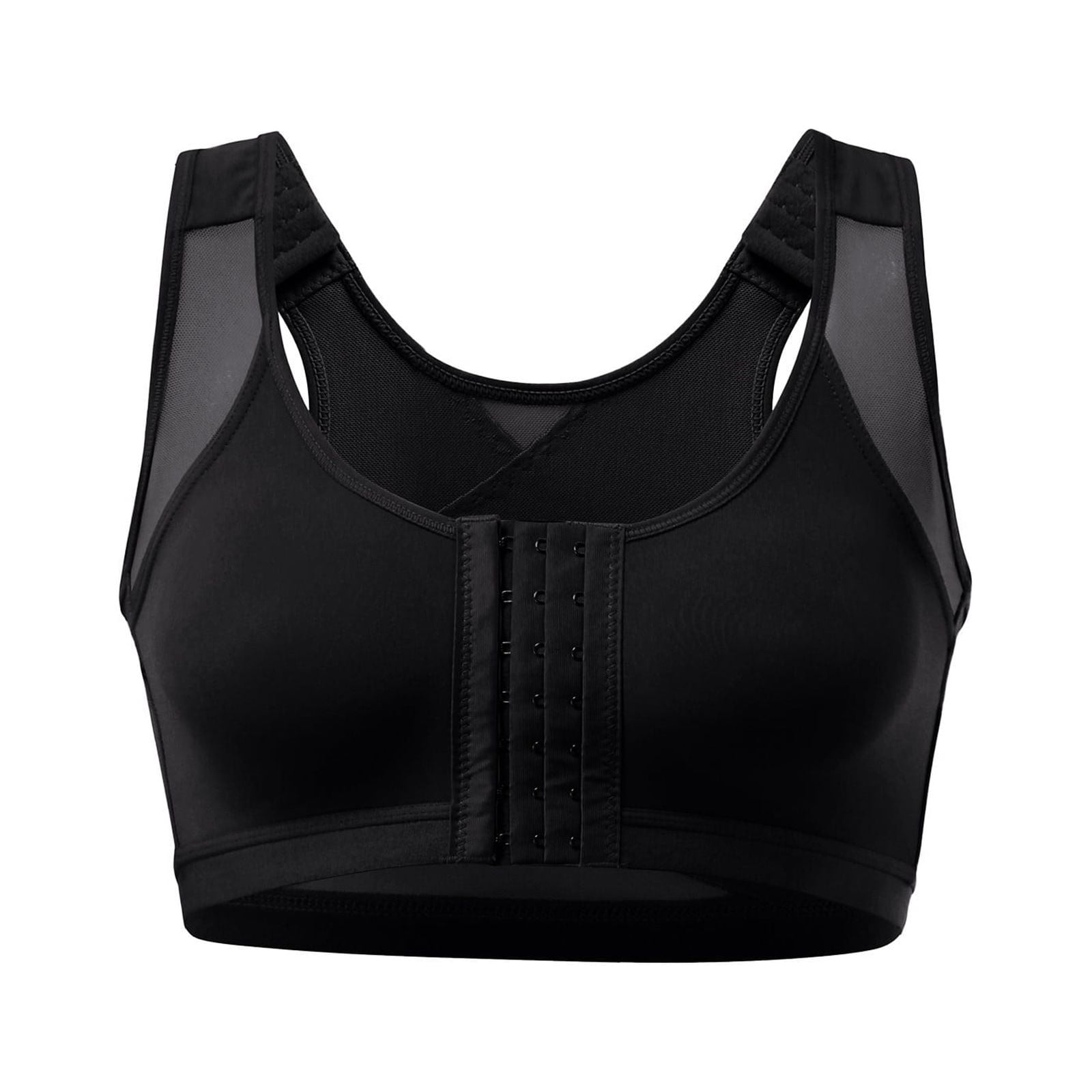 nsendm Women's Full Coverage Front Closure Wire Back Support Posture ...