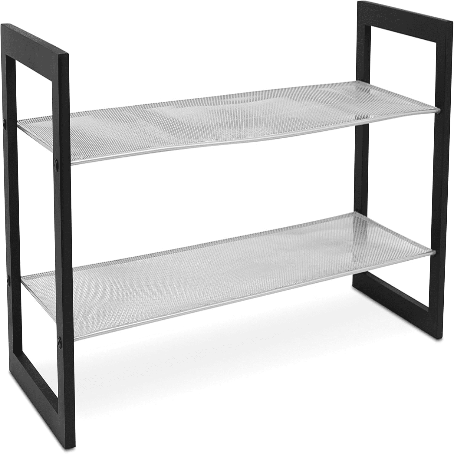nskhka Internet's Best Mesh Shoe Rack - 2 Tier - Free Standing Metal ...