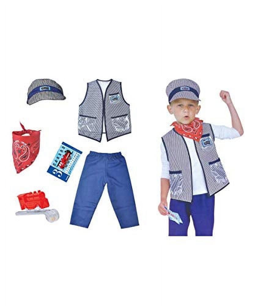 ntelliFun Train Conductor Fancy-Dress Costumes for Boys and Girls with ...