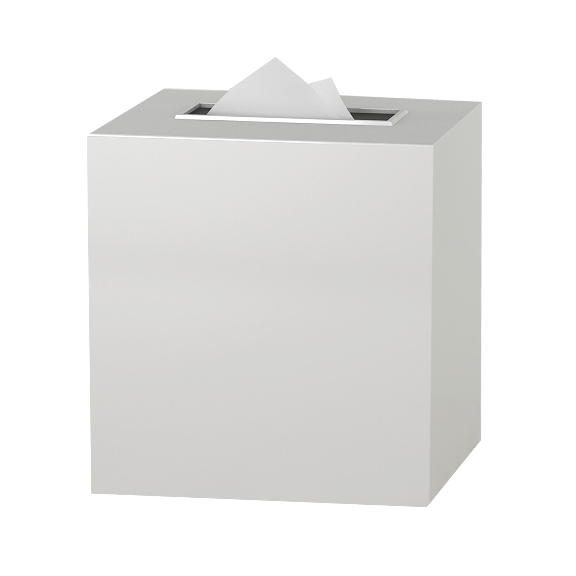nu steel Boutique tissue box cover part of our Elegant Bath accessory ...