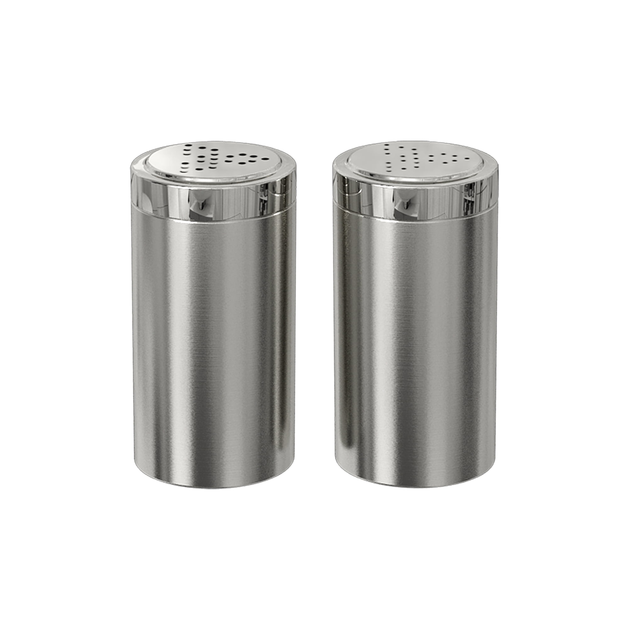 nu steel Jumbo Salt & Pepper Shaker Set of 2, 15 Oz. Stainless Steel ...