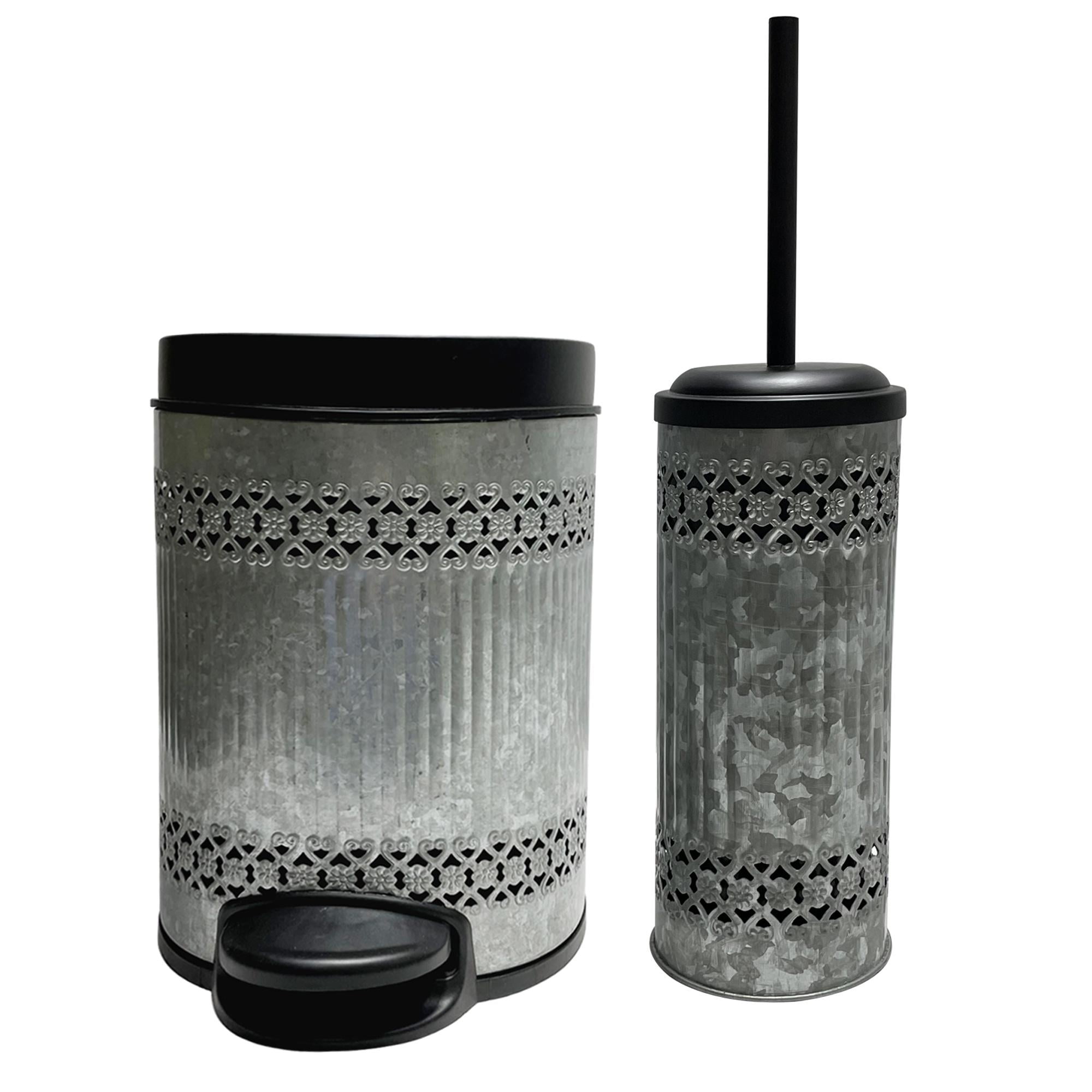 nu steel Laser Cut Galvanised Steel Step Garbage Trash Can & Toilet ...