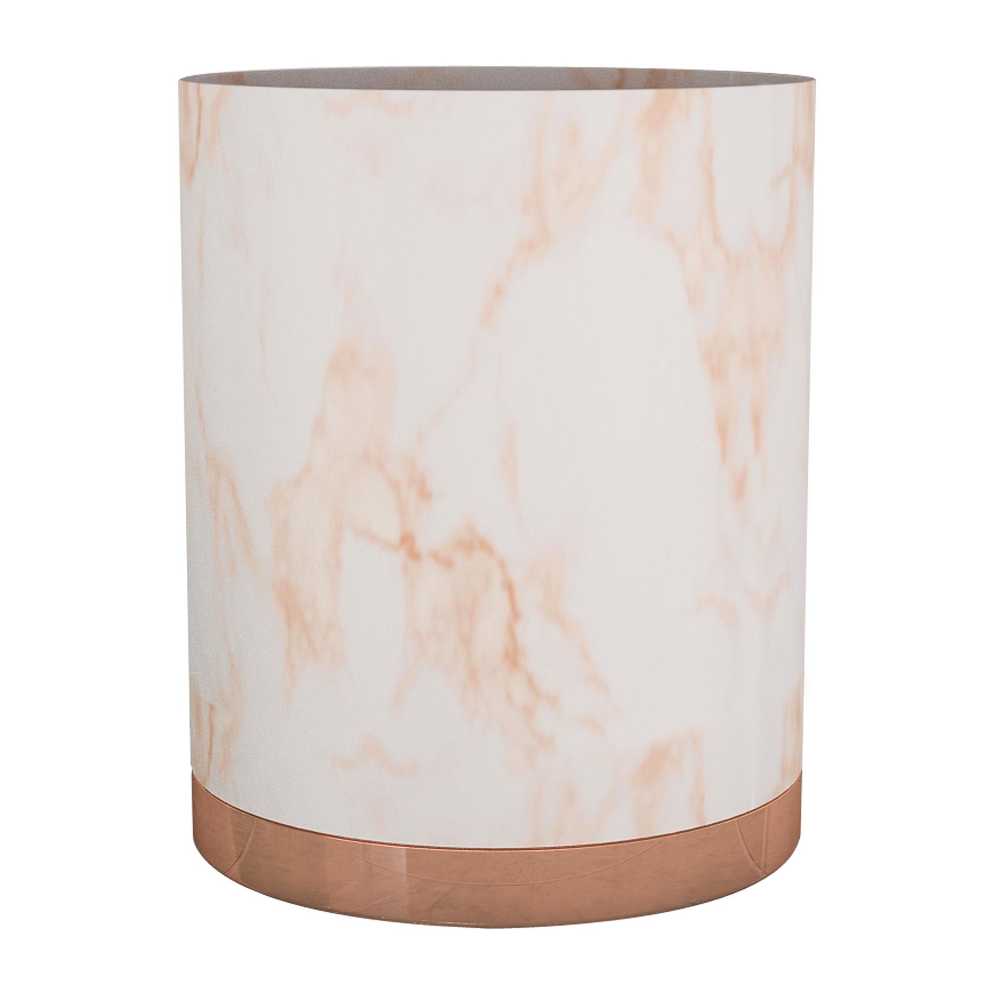 nu steel Misty Copper collection Wastebasket or Dustbin, Perfect For ...