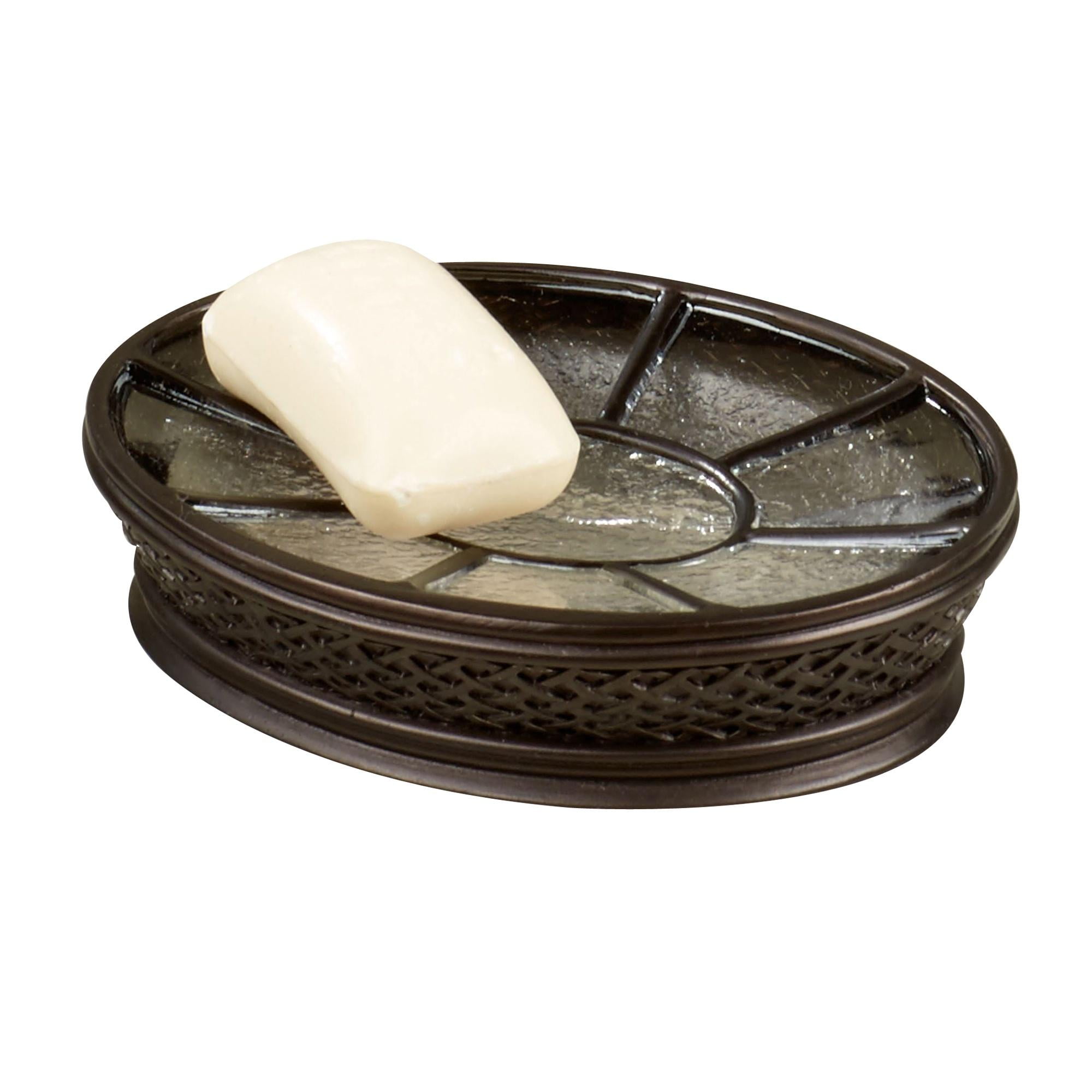 nu steel Resin crackled Ice Bar Soap Dish Tray for Bathroom Vanities ...