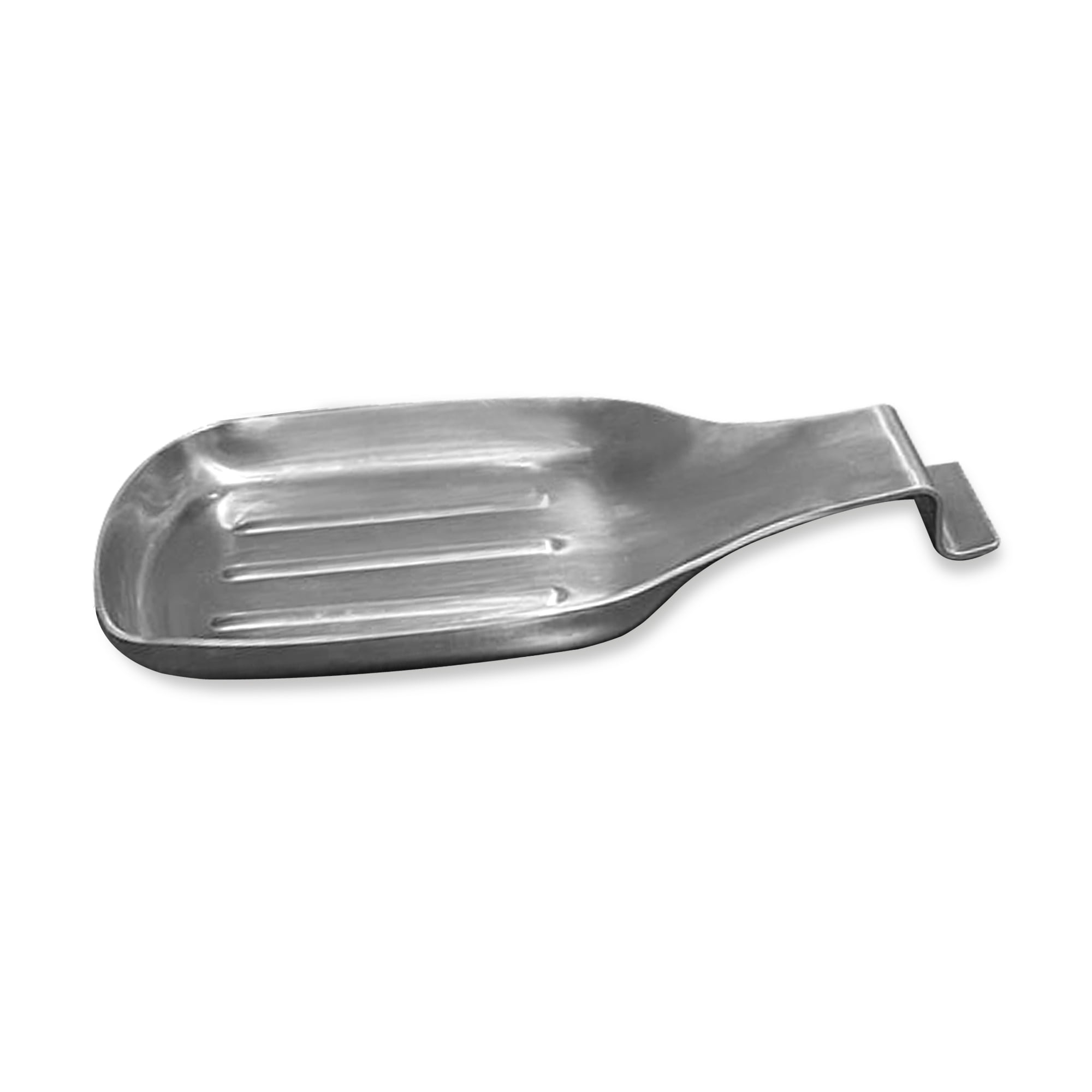 nu steel Stainless Steel Flat Base Ridge Spoon Rest, Heavy Duty Holder ...