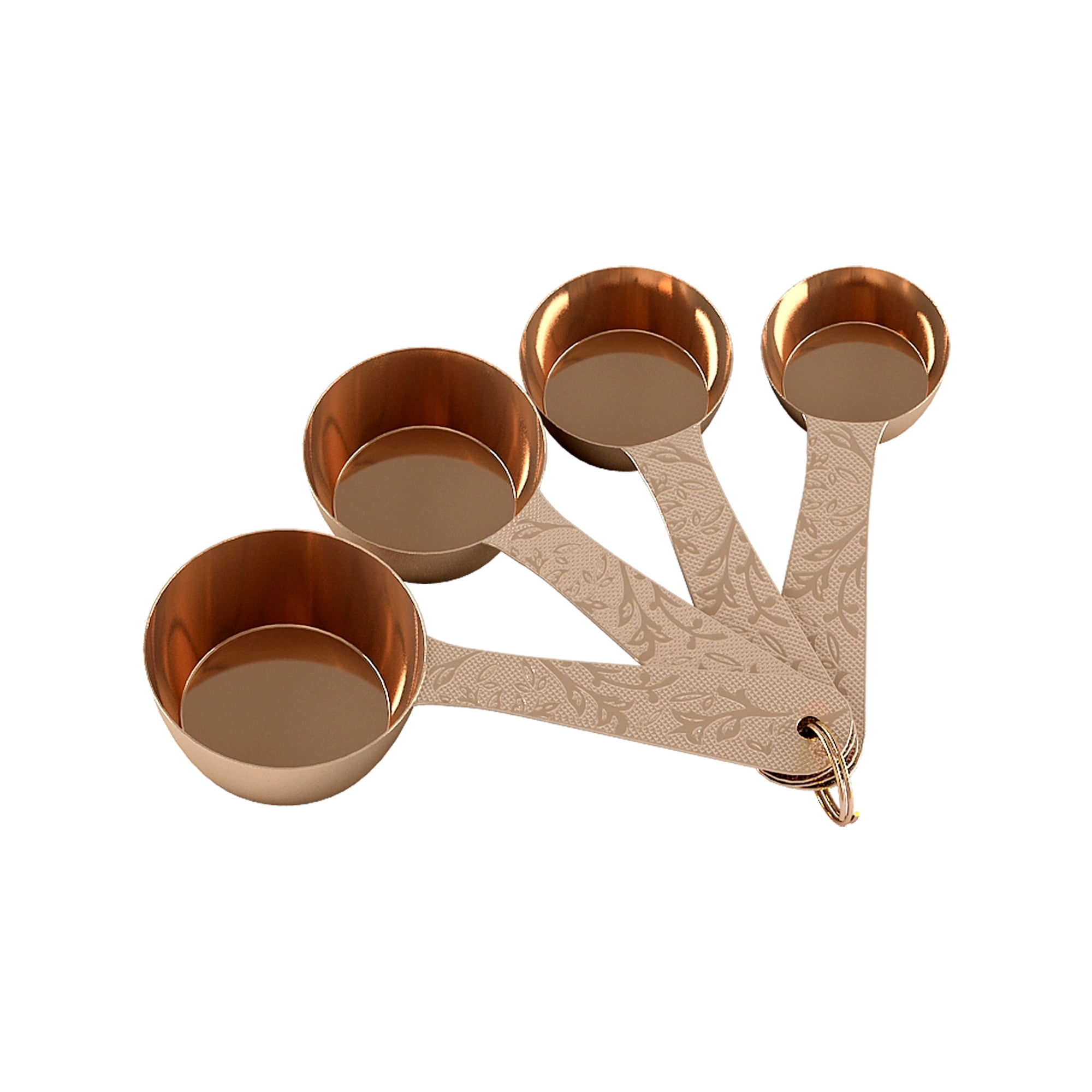 nu steel Stainless Steel Measuring Cups set of 4 Pieces, Nesting Metal ...