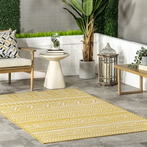 Outdoor Rugs in Patio & Outdoor Decor | Yellow - Walmart.com