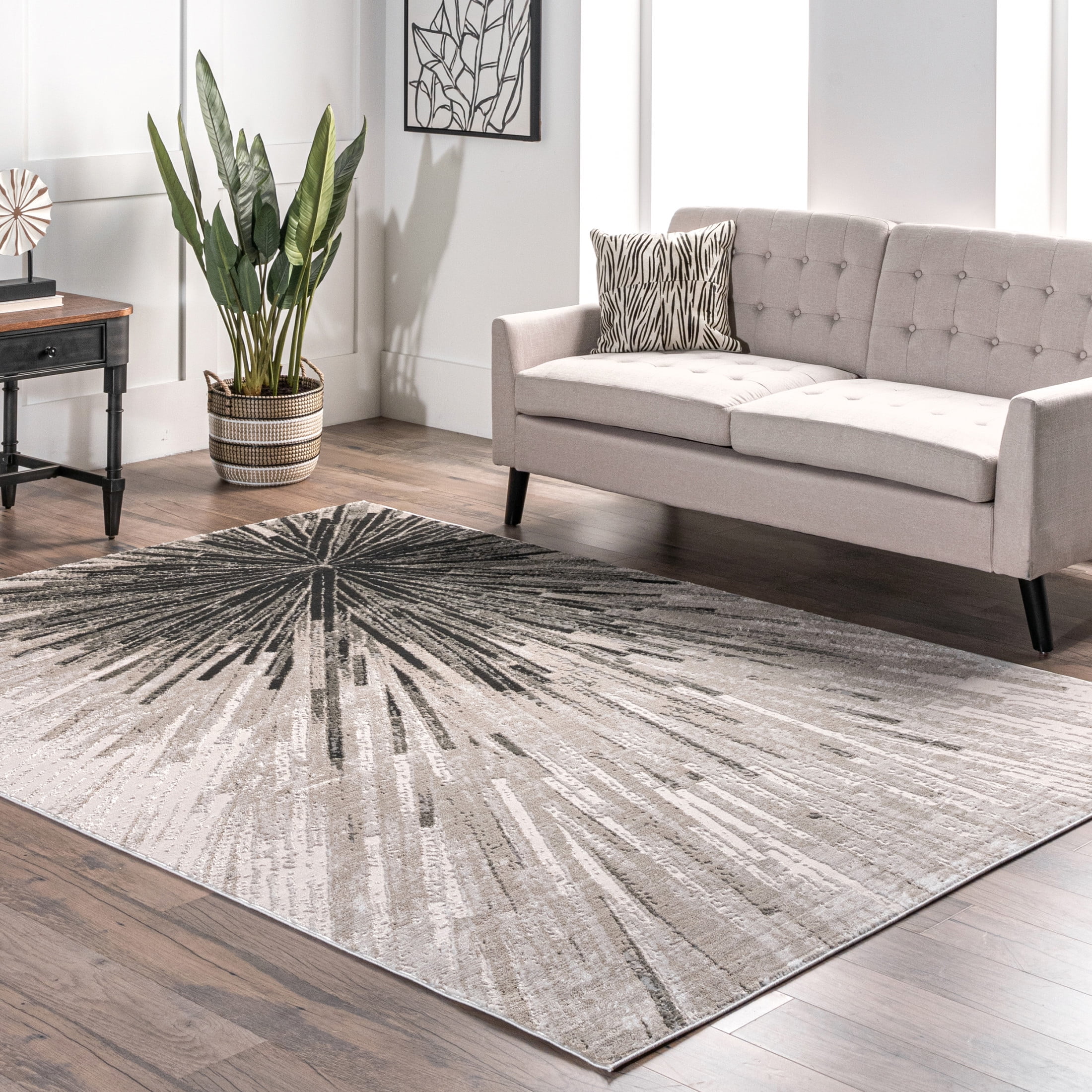nuLOOM Amaya Abstract Area Rug, 5' x 8', Amaya Beige - Walmart.com