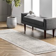 nuLOOM Romina Machine Washable Diamond Stripes Area Rug, 6' Round ...