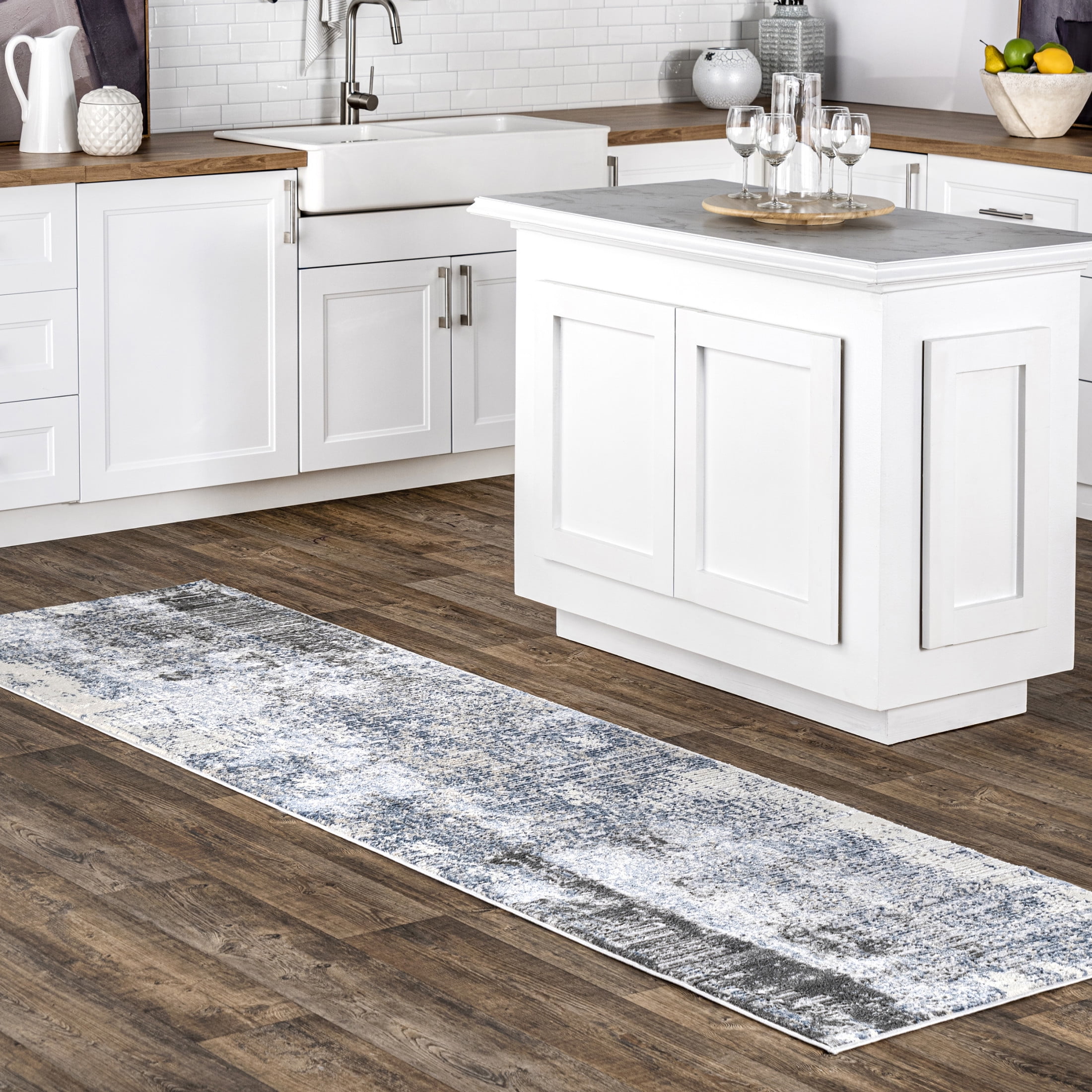 nuLOOM Alice Abstract Waterfall Area Rug, 2' 6" x 6', Runner, Alice ...