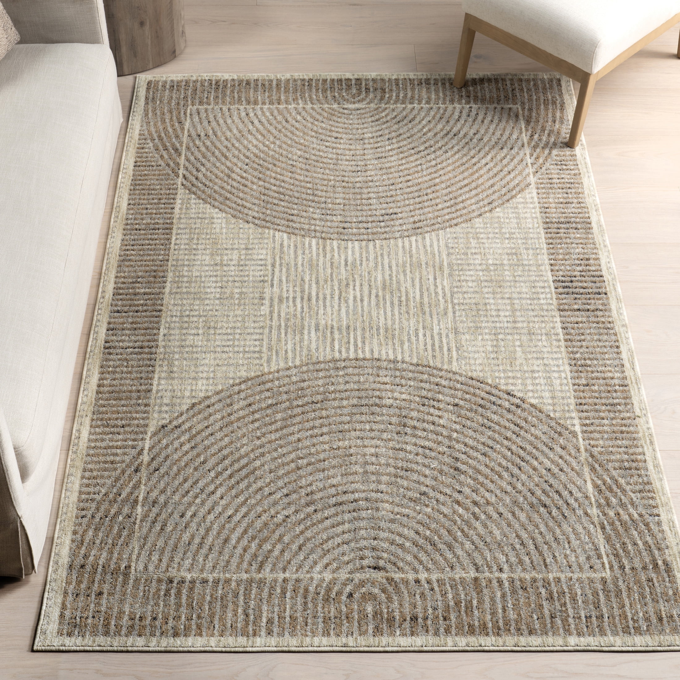 nuLOOM Allyson Modern Geometric Area Rug, 8' 10" x 12', Allyson Sand ...