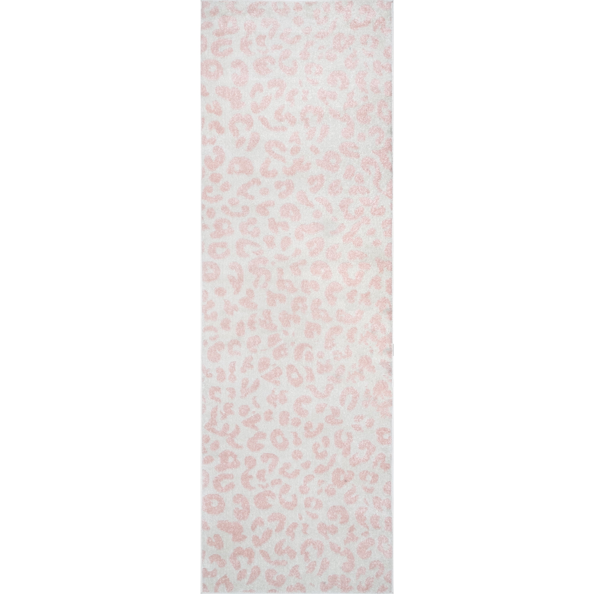 nuLOOM Annette Modern Leopard Print Runner Rug, 2' 8" x 8', Baby Pink ...