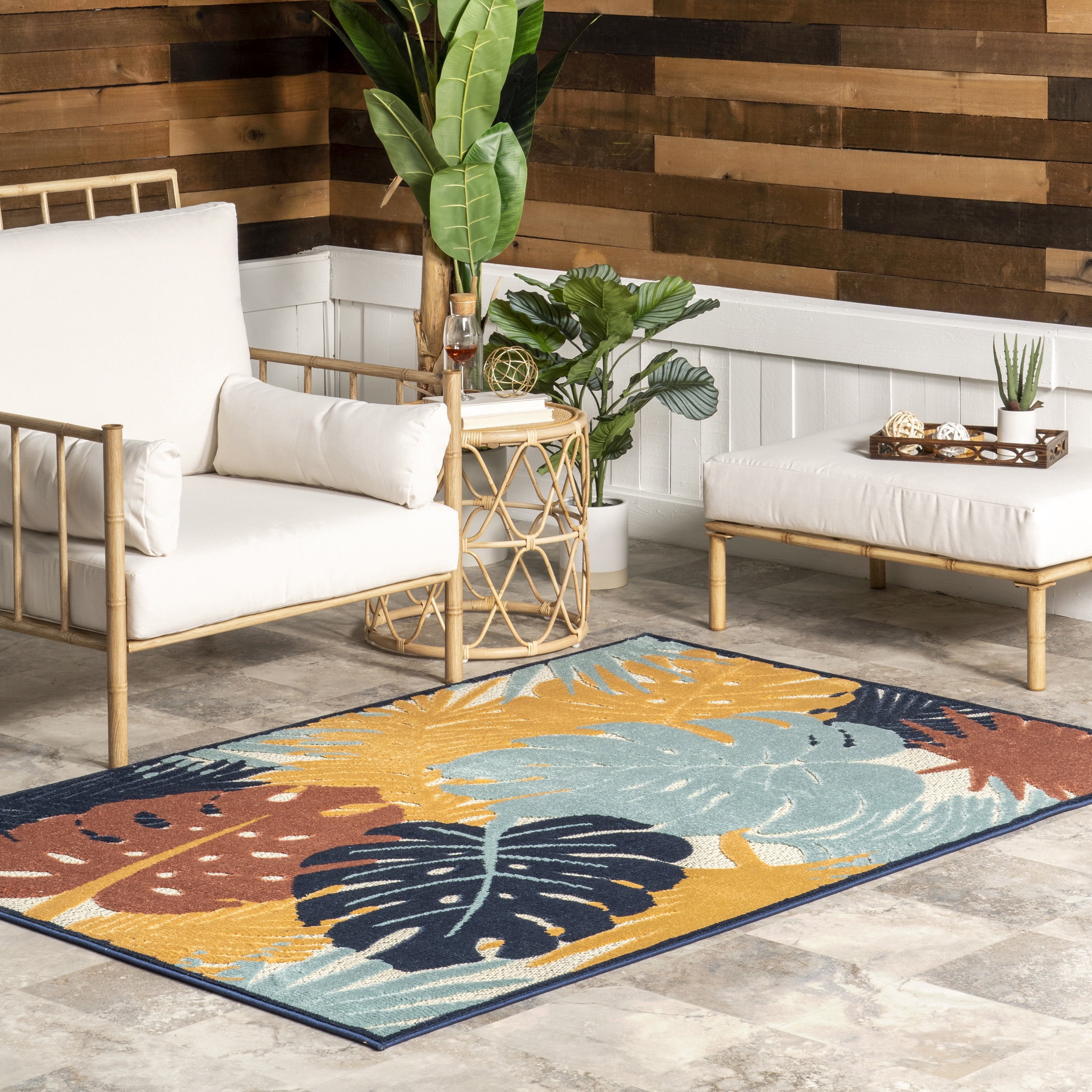 nuLOOM Area Rug, 8' x 10', Blue - Walmart.com