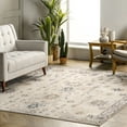 nuLOOM August Tribal Machine Washable Area Rug, 9' x 12', Light Gray ...