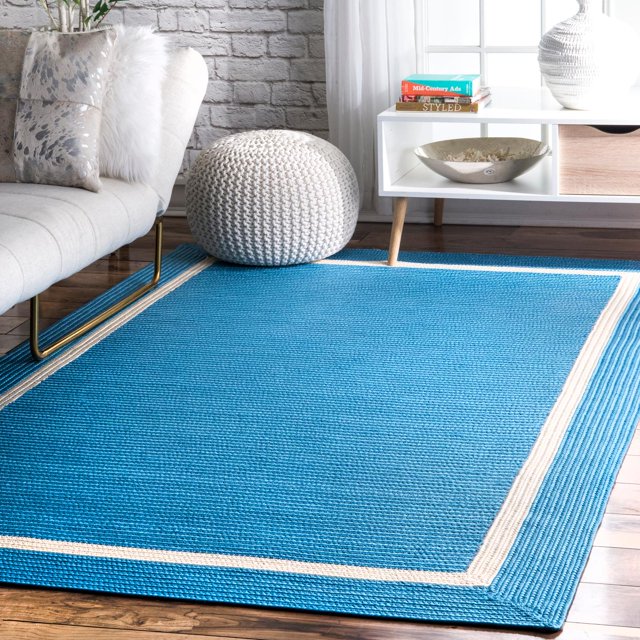 nuLOOM Braided Gwenyth Solid Border Area Rug or Runner - Walmart.com