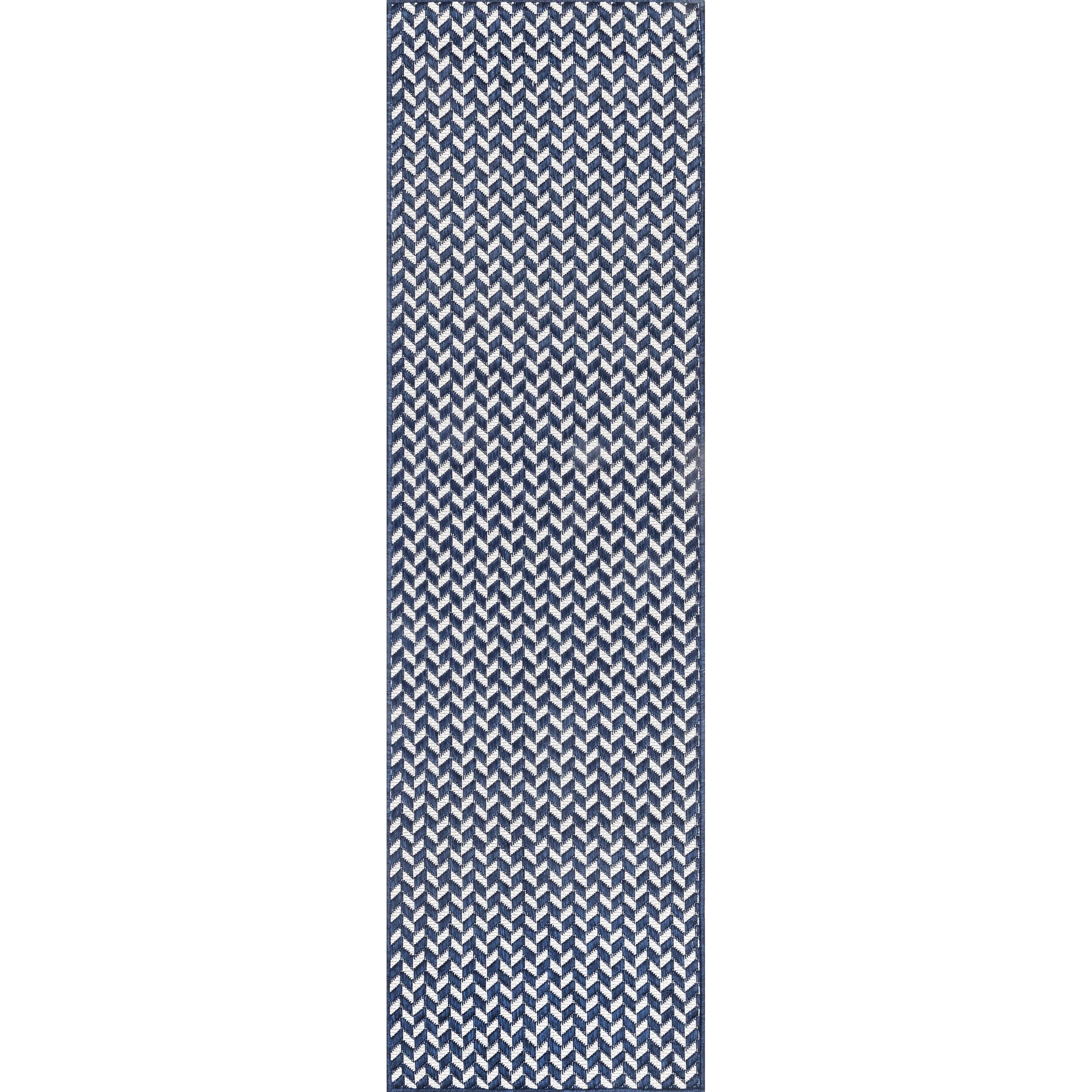 nuLOOM Camryn Abstract Herringbone Indoor/Outdoor Runner Rug, 2' x 8 ...