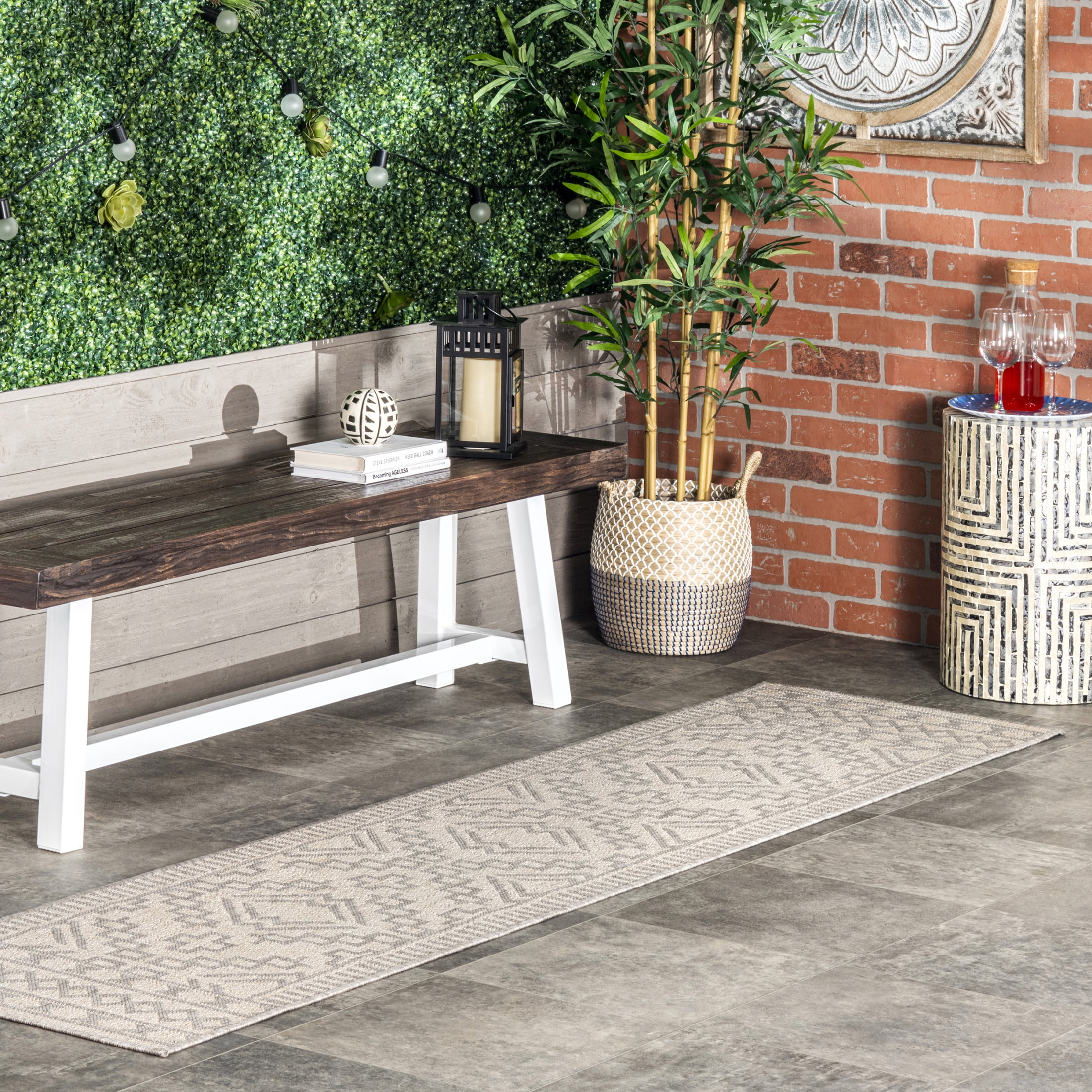 nuLOOM Cari Moroccan Tribal Indoor/Outdoor Area Rug, 2' x 8', Runner ...