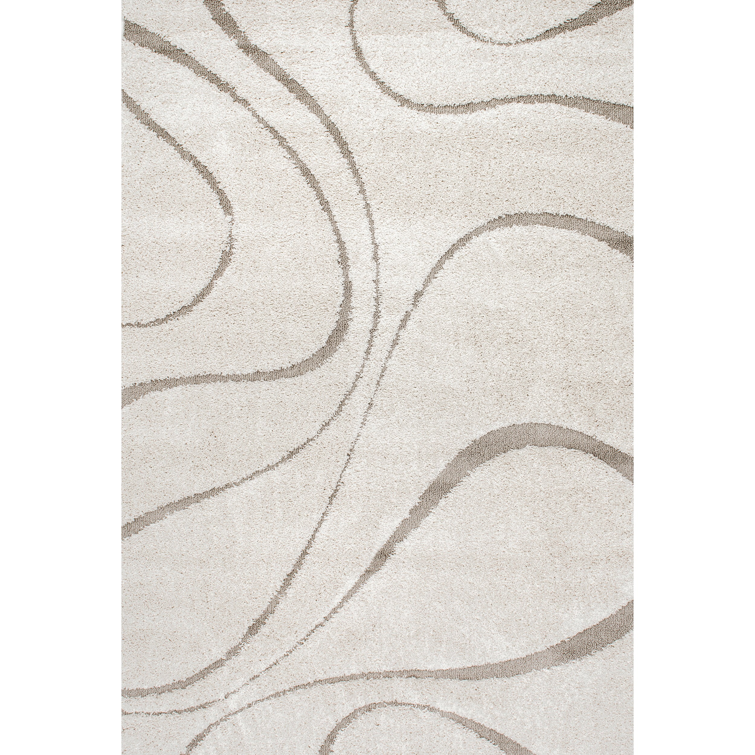 nuLOOM Carolyn Plush Modern Shag Area Rug, 10' x 14', Cream - Walmart.com