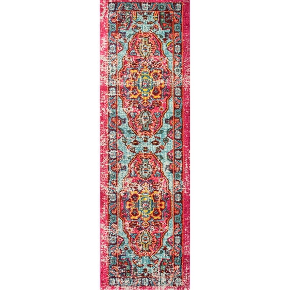 nuLOOM Corbett Vintage Boho Runner Rug, 2' 6" x 6', Multi - Walmart.com
