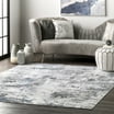 nuLOOM Romina Machine Washable Diamond Stripes Area Rug, 2' x 3', White ...