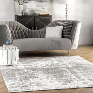 SAFAVIEH Adirondack Lecia Geometric Area Rug, Light Grey/Grey, 8' x 10 ...