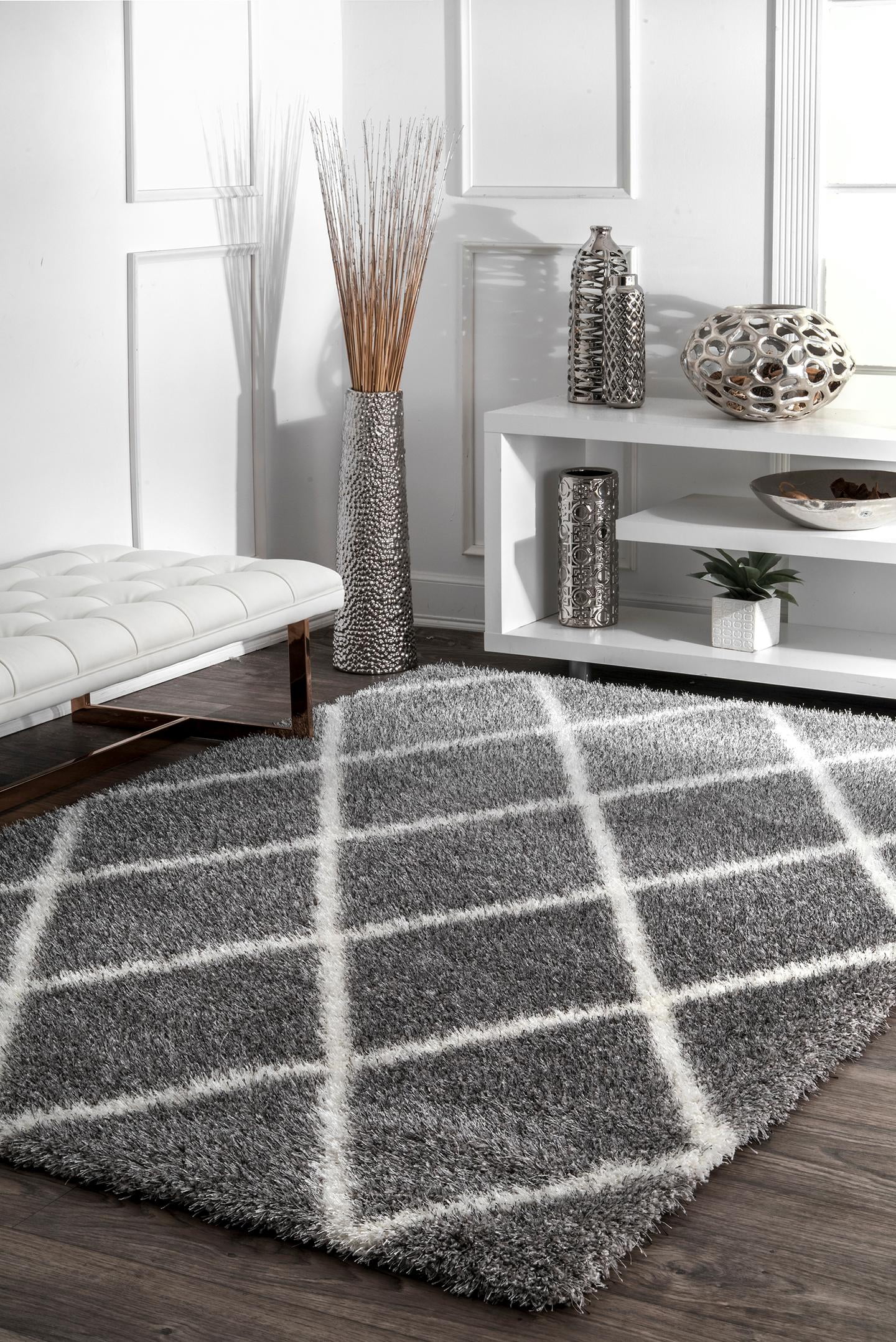 nuLOOM Diamond Shag Area Rug - Walmart.com