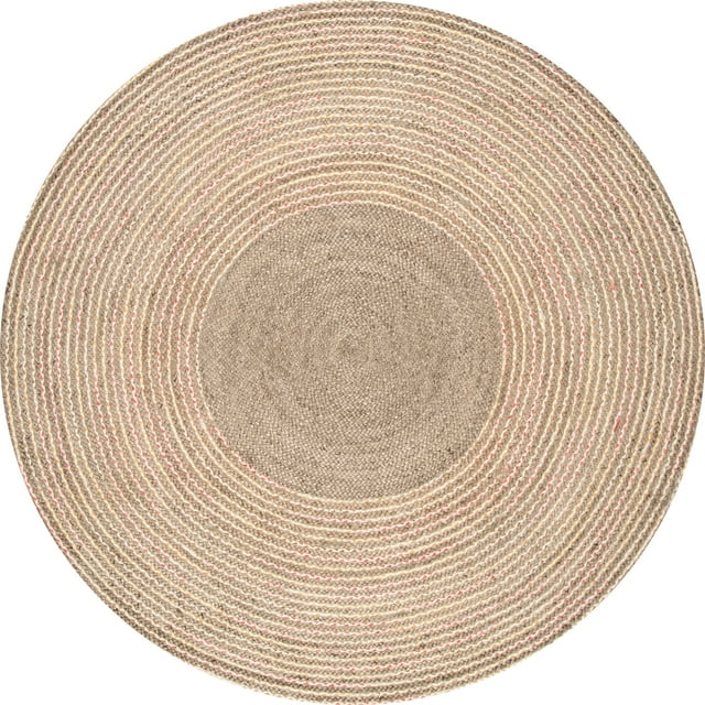 nuLOOM Discotek Braided Jute Area Rug, 3' x 5', Natural - Walmart.com