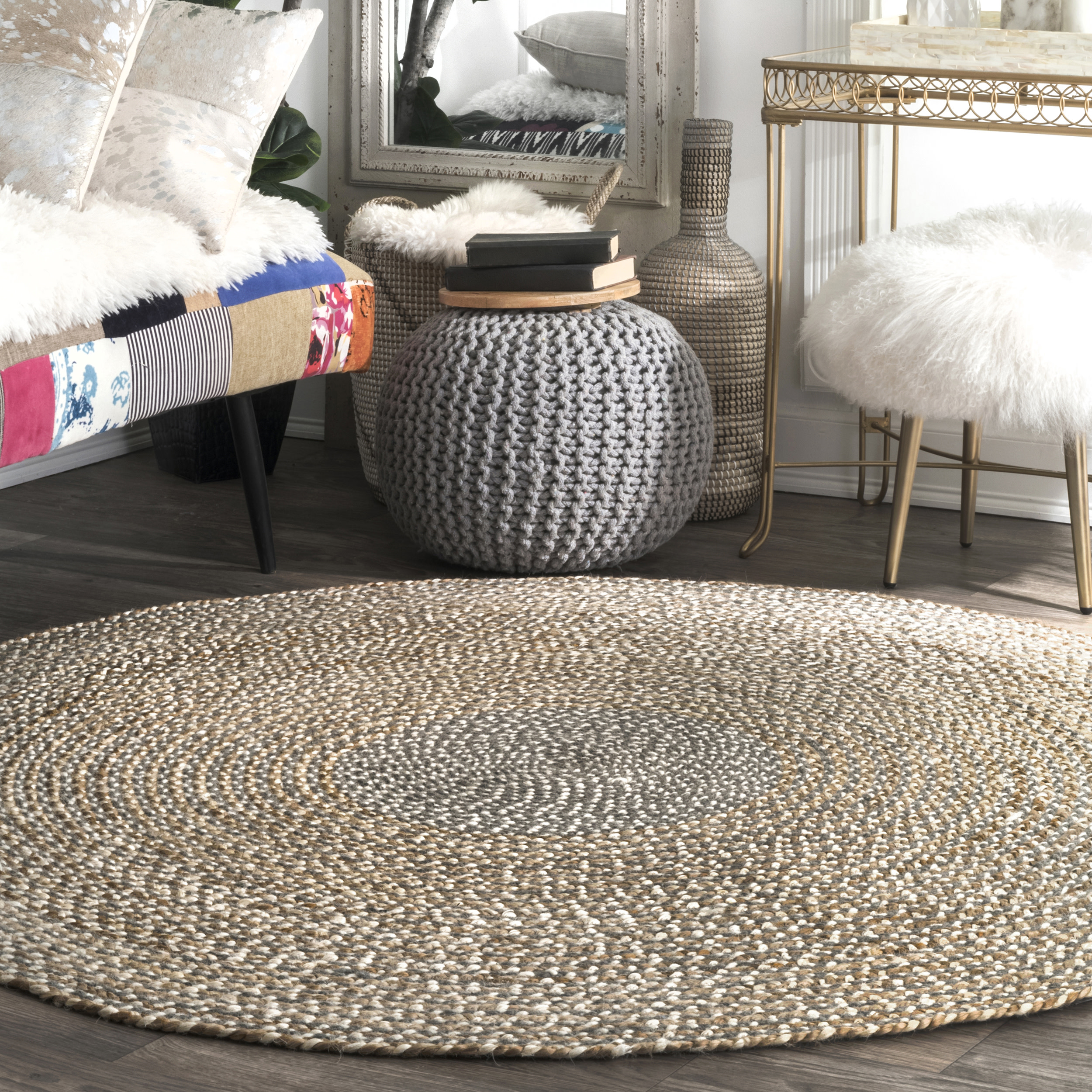 nuLOOM Hand-Woven Rigo Jute Area Rug - Walmart.com