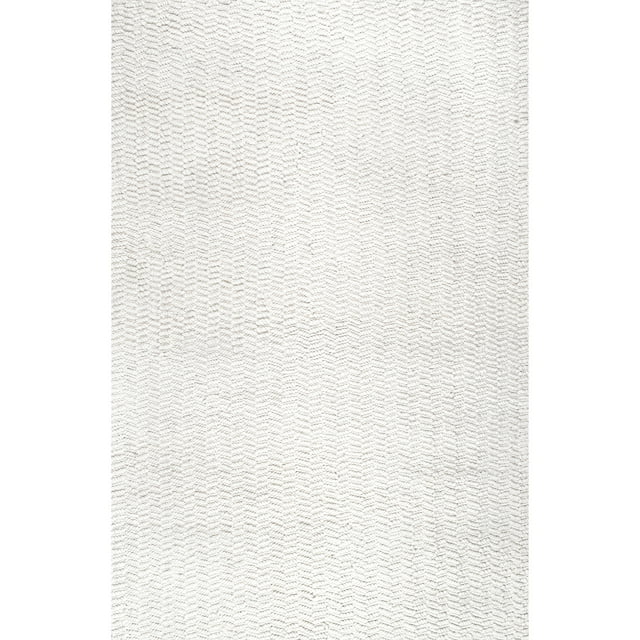 nuLOOM Glendora Chevron Wool Area Rug, 5' x 8', Ivory - Walmart.com