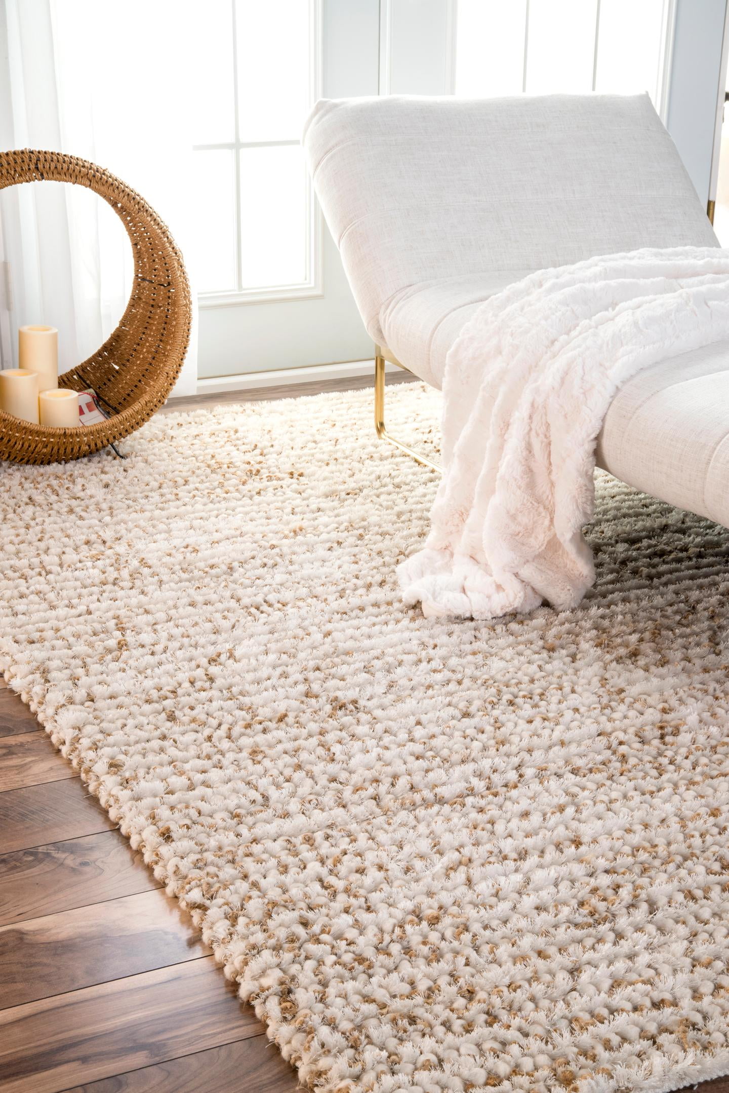 nuLOOM Hand Hooked Casual Solid Remona Area Rug - Walmart.com
