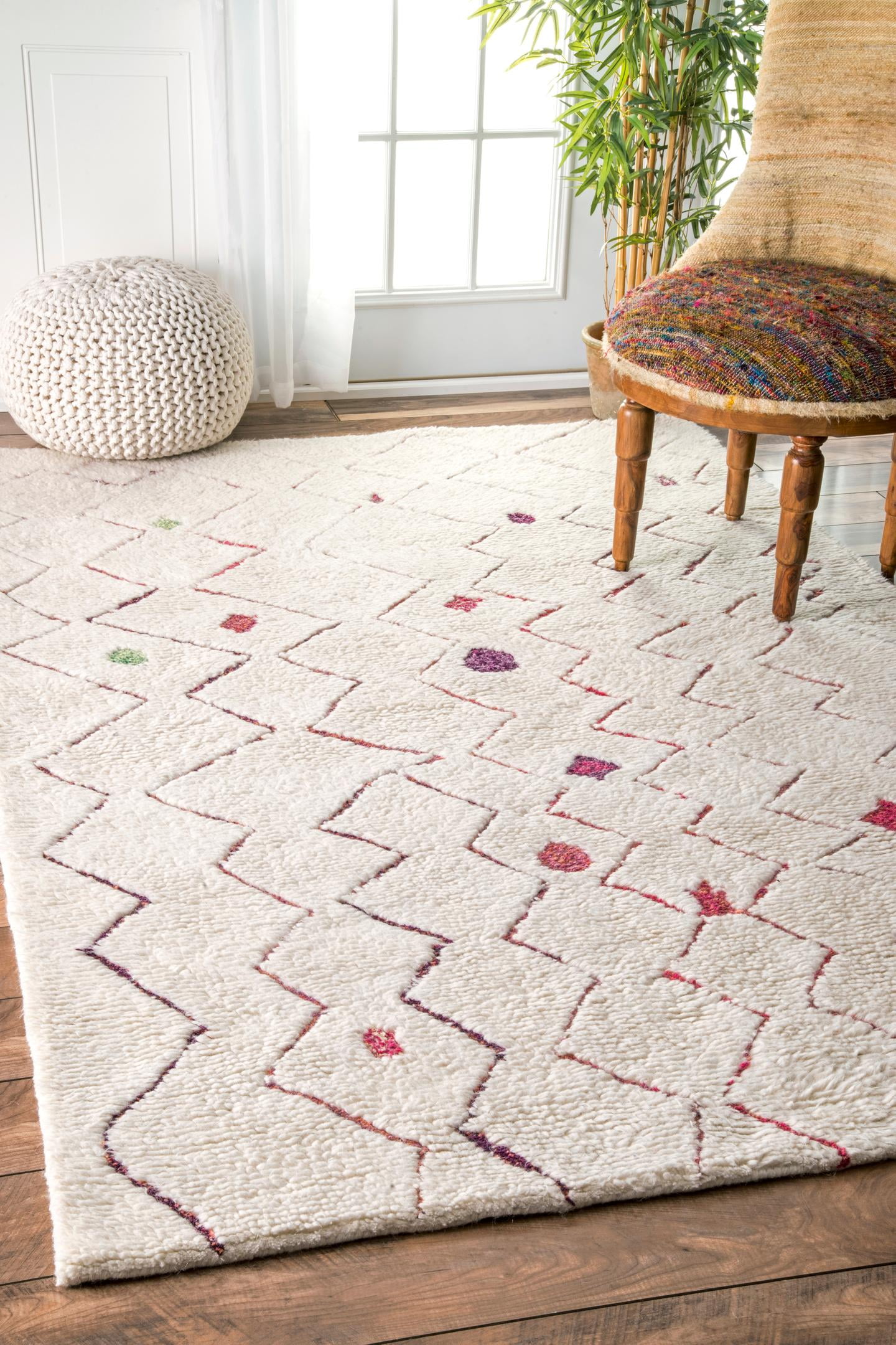 nuLOOM Hand-Tufted Ninfa Moroccan Shag Area Rug or Runner - Walmart.com