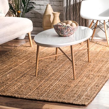 nuLOOM Hand-Woven Rigo Jute Area Rug - Walmart.com