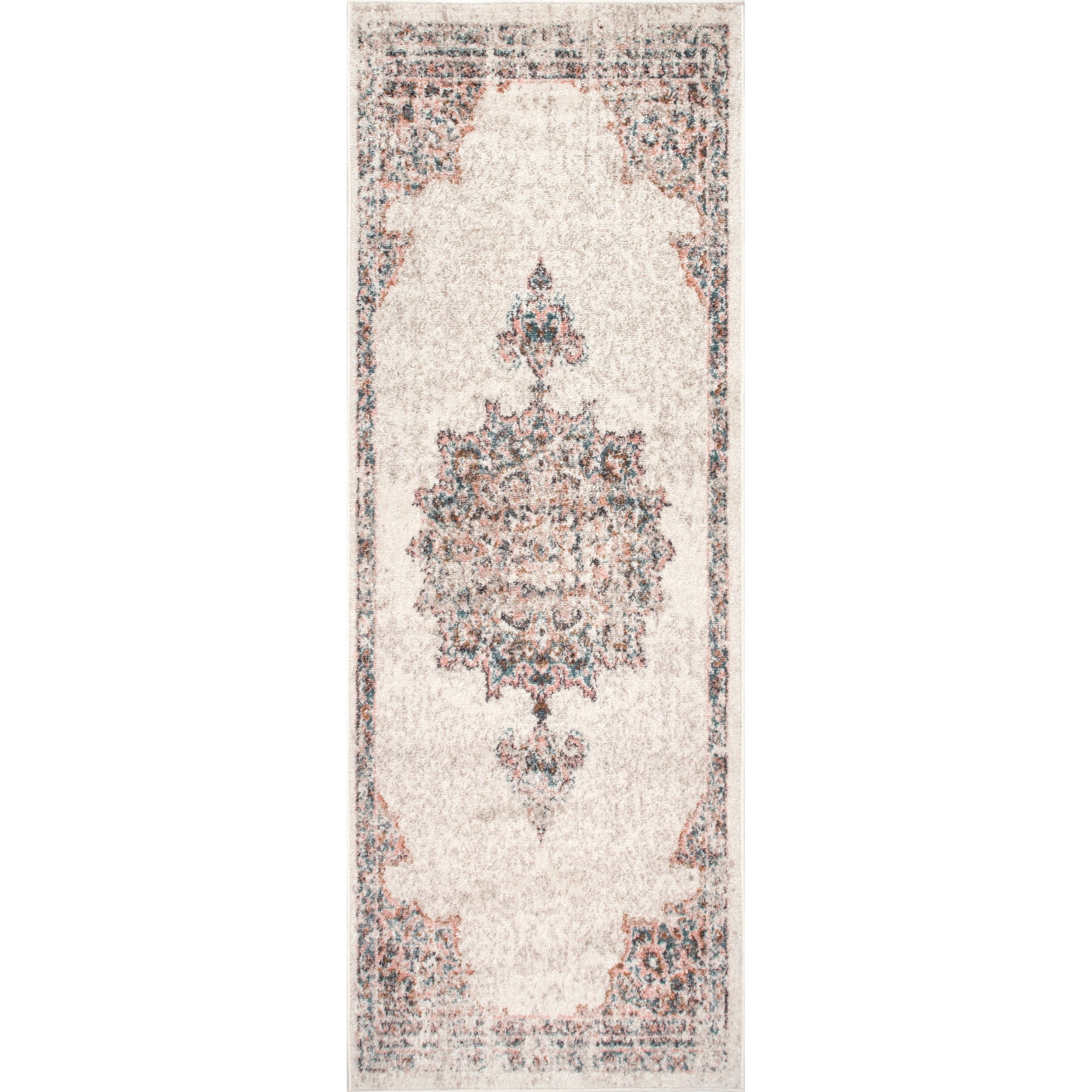 nuLOOM Helios Distressed Runner Rug, 2' 6" x 8', Beige - Walmart.com
